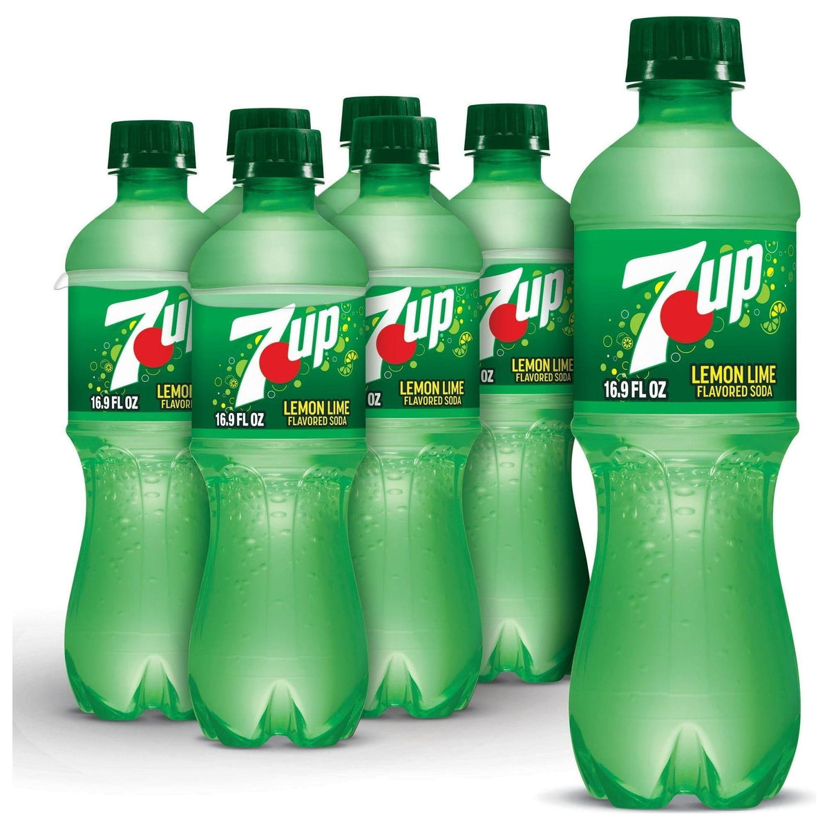 Caffeine Free 7UP Lemon Lime Soda - Refreshing 6-Pack of 16.9 fl oz Bo ...