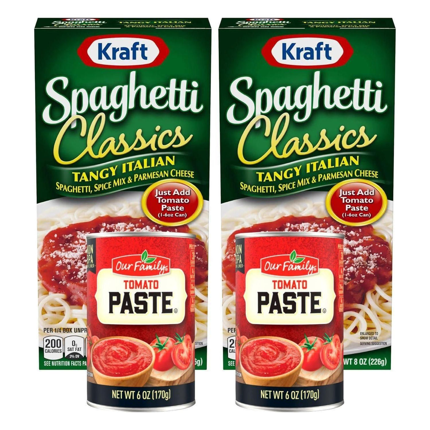 Kraft Foods Classics Tangy Italian Spaghetti Meal Kit & Tomato Paste B ...