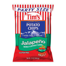 Tim's Cascade Snacks Gluten-Free Jalapeno Potato Chips, Party Size, 13 ...
